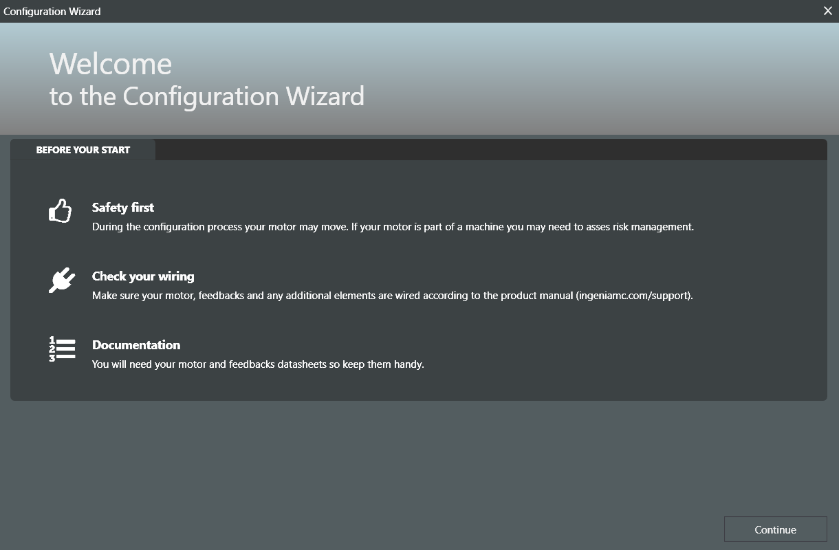 Configuration Wizard